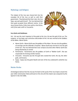 8. inca civilization | PDF