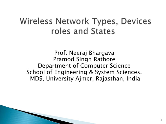 8.wireless network types, devices roles and states | PPTX | Computer ...