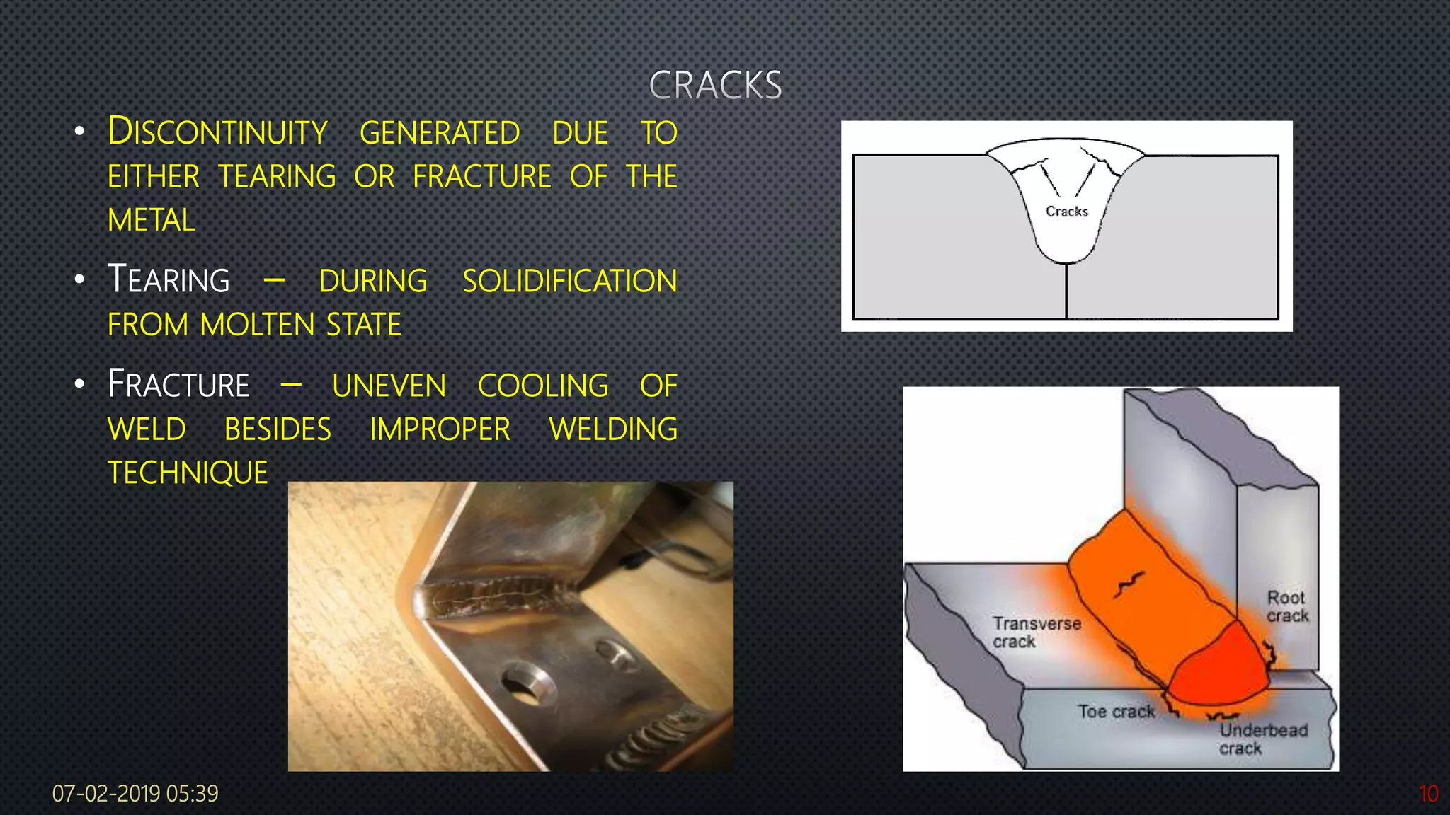Welding defects, soldering and brazing | PPTX