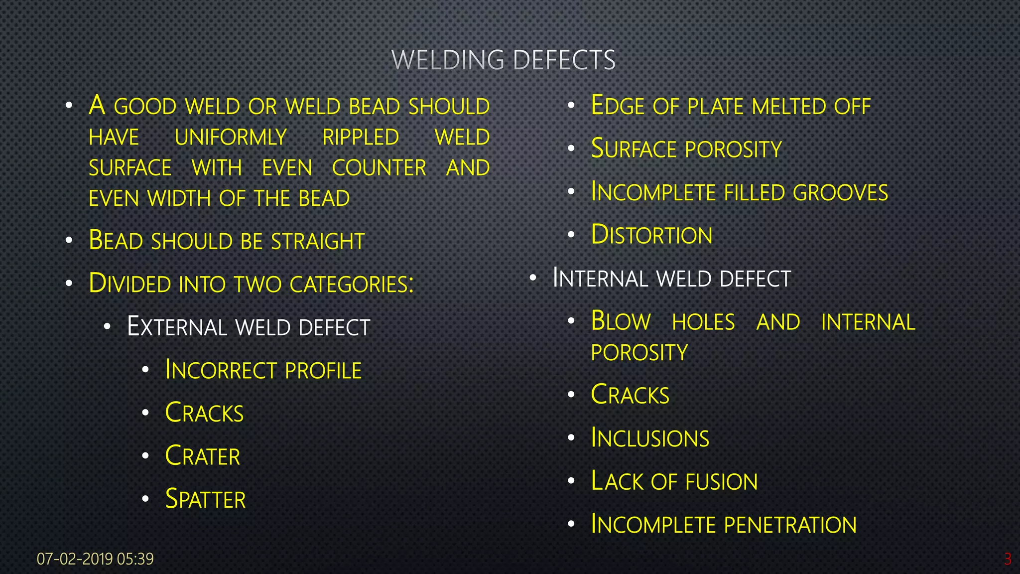 Welding defects, soldering and brazing | PPTX