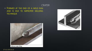 Welding defects, soldering and brazing | PPTX
