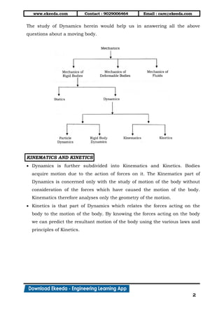 8. introduction to dynamics | PDF