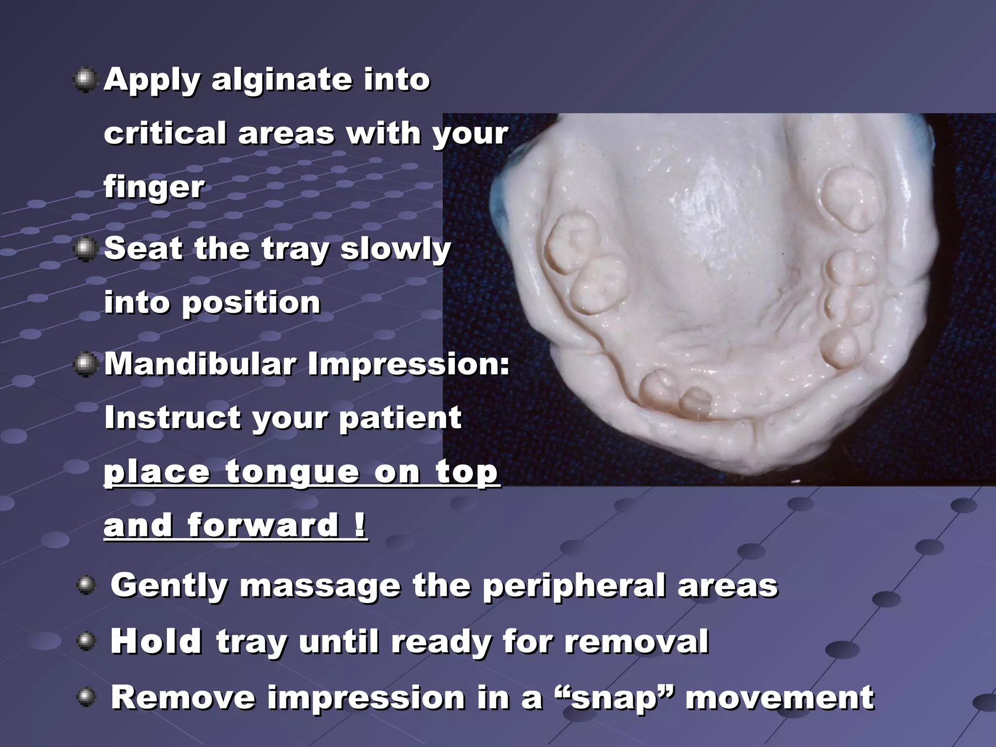6. final impression techniques for removable partial dentures | PPT