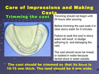 6. final impression techniques for removable partial dentures | PPT
