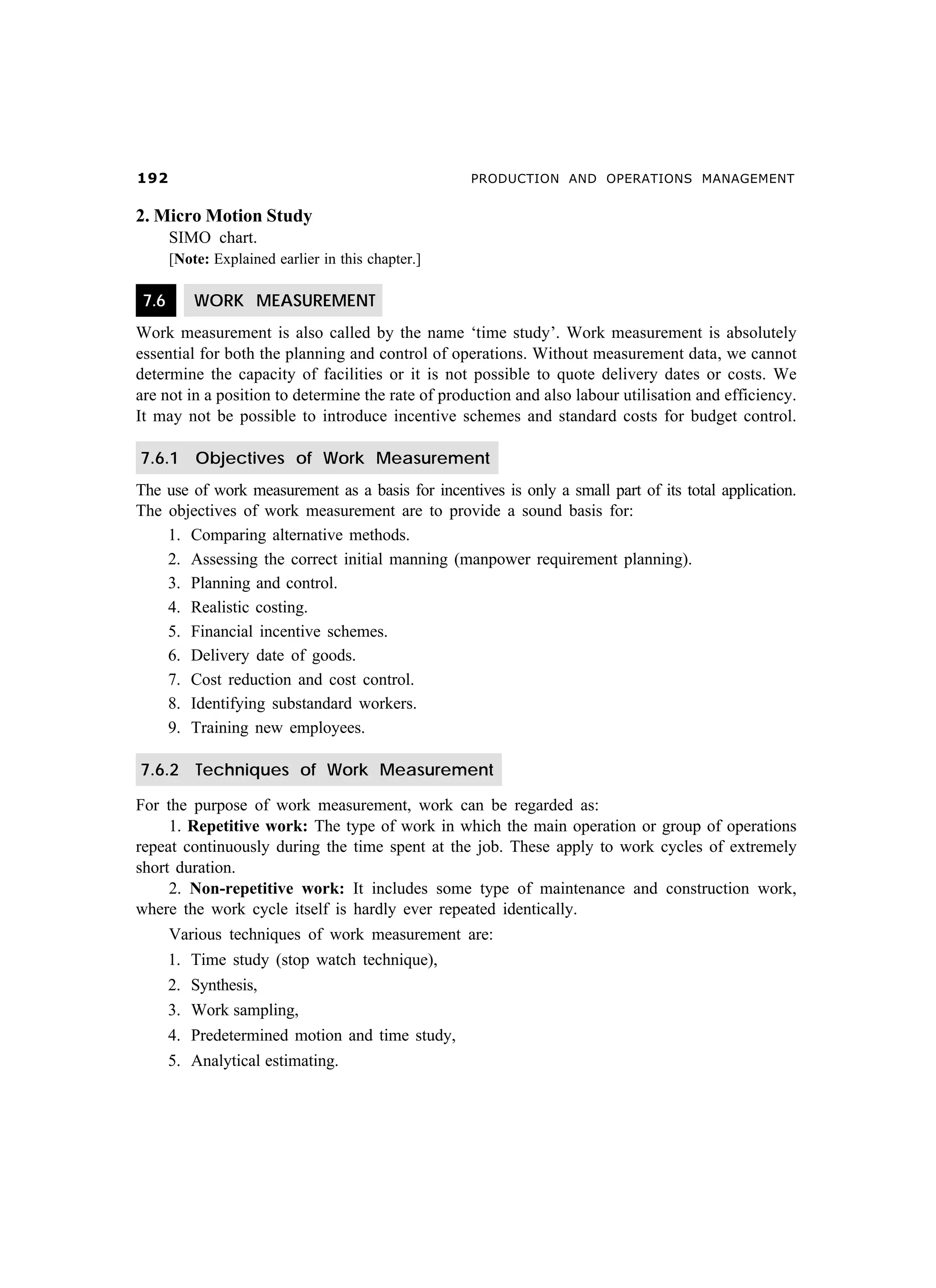 8. chapter 7 work study (time and motion study) | PDF