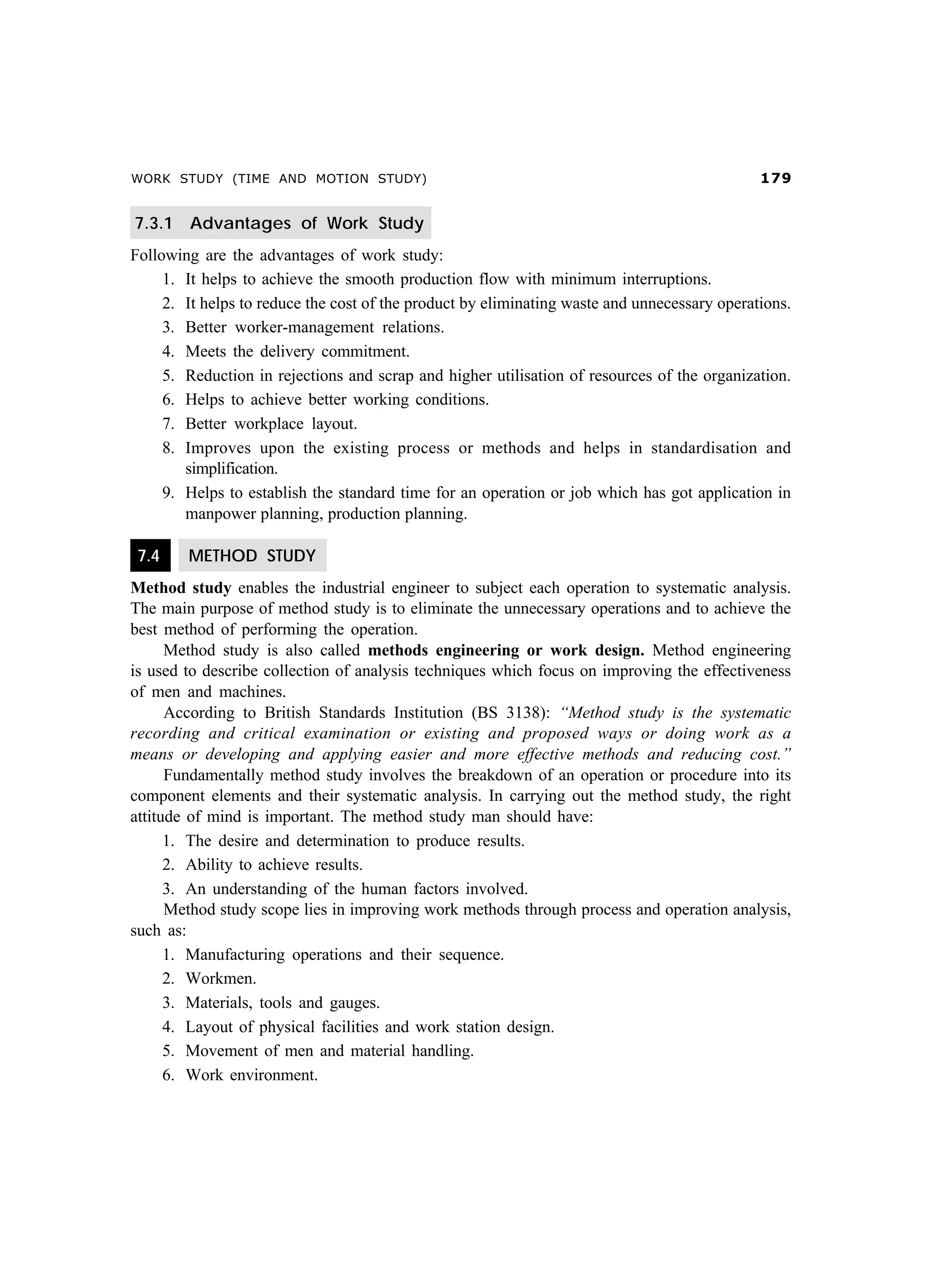 8. chapter 7 work study (time and motion study) | PDF