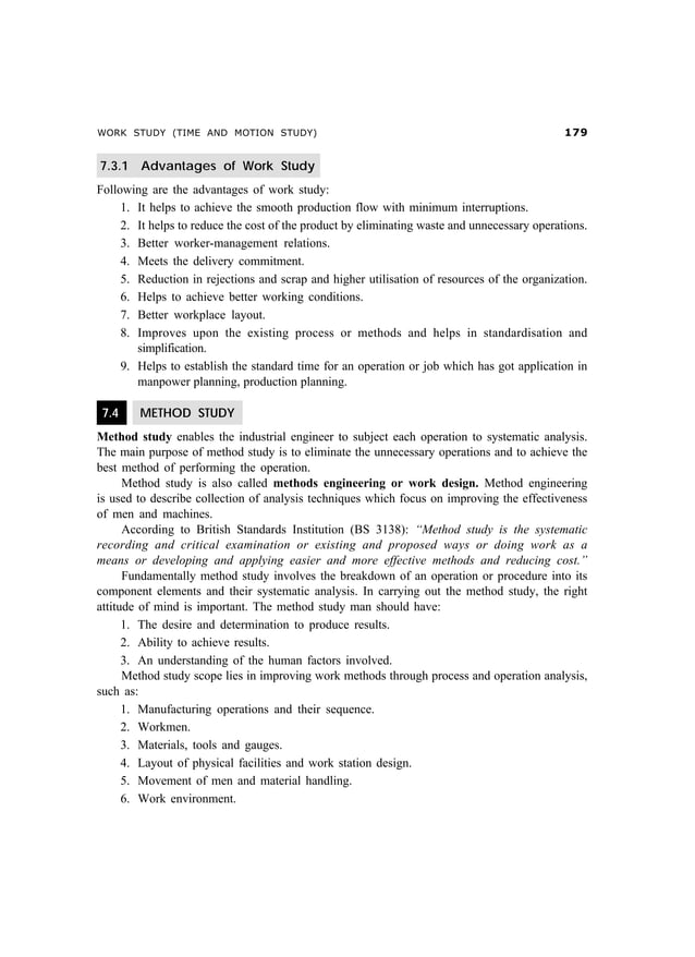 8. chapter 7 work study (time and motion study) | PDF