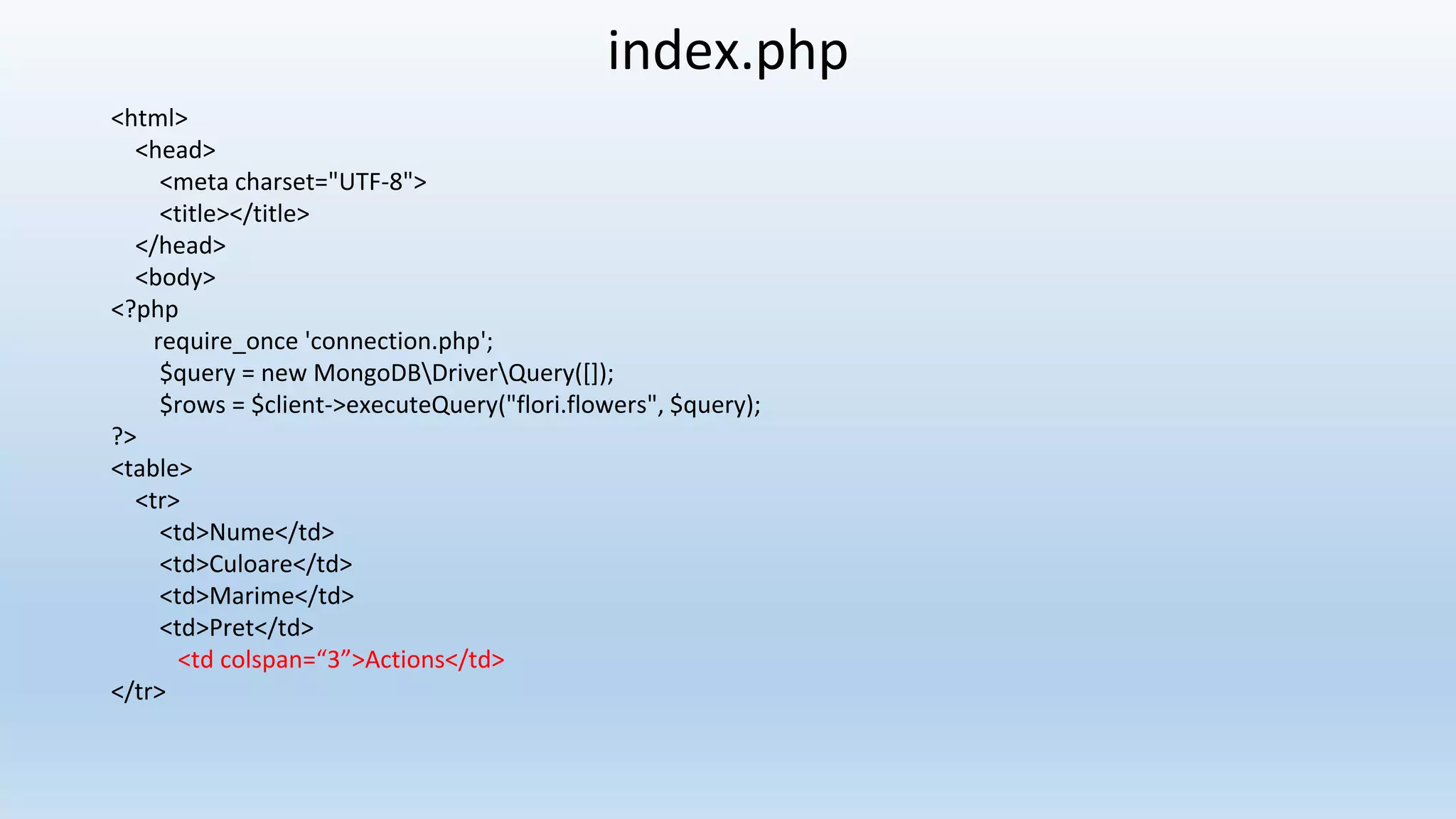 8. Php MongoDB stergerea unui document | PPT