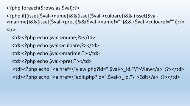 8. Php MongoDB stergerea unui document | PPT