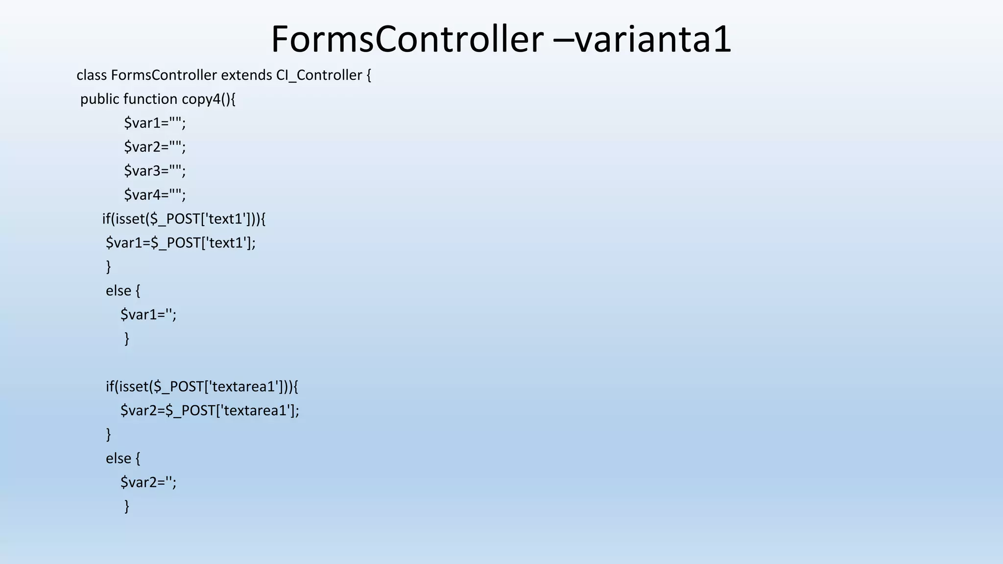 8. CodeIgniter move2 | PPT