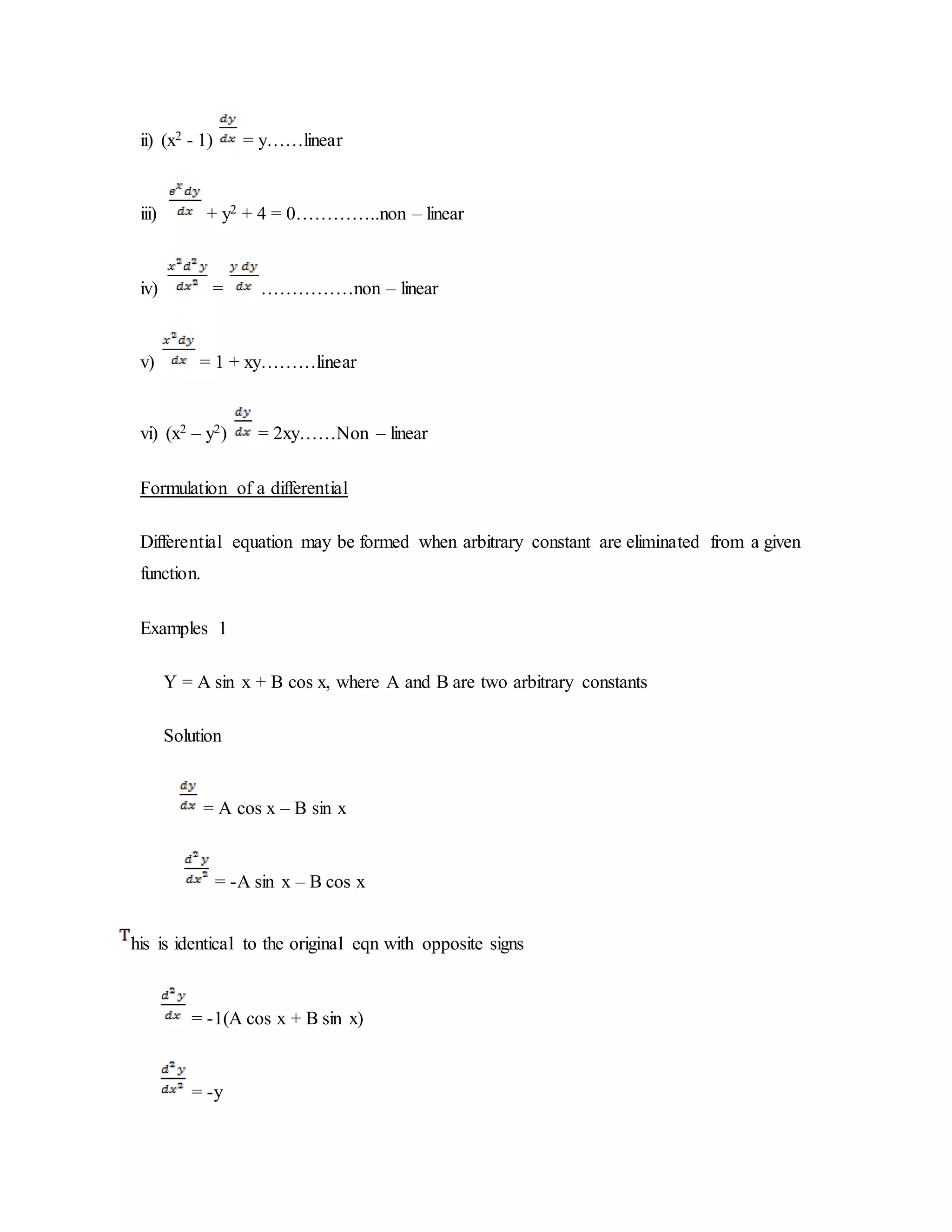 DIFFERENTIAL EQUATION | DOCX