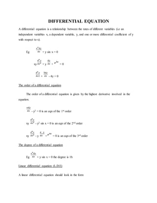 DIFFERENTIAL EQUATION | PDF