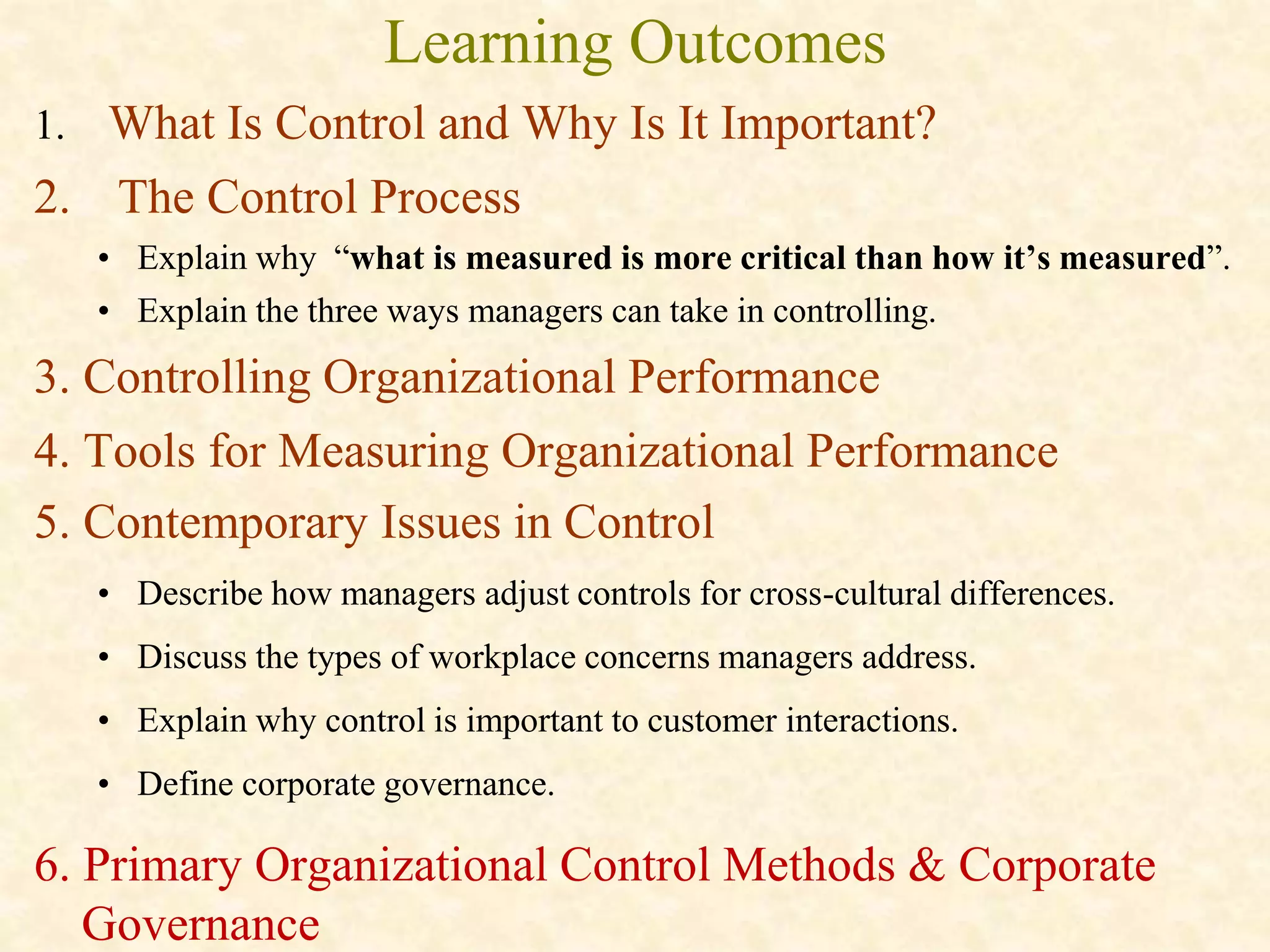 8. Business achieving & organizational control | PPTX