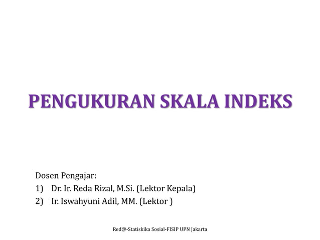 8.pengukuran skala indek | PPTX