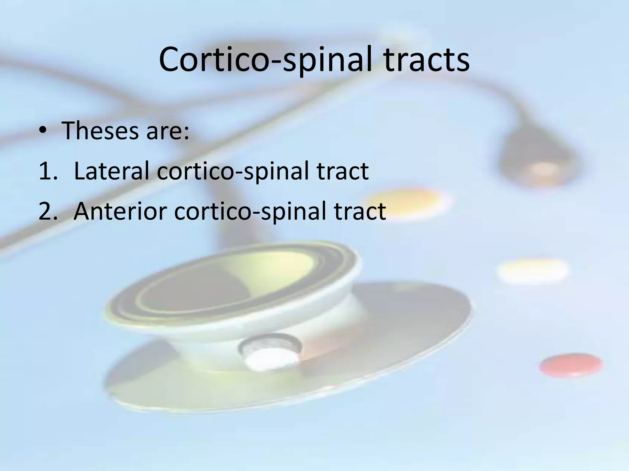 Spinal cord & its tracts II (Descending tracts) | PPTX