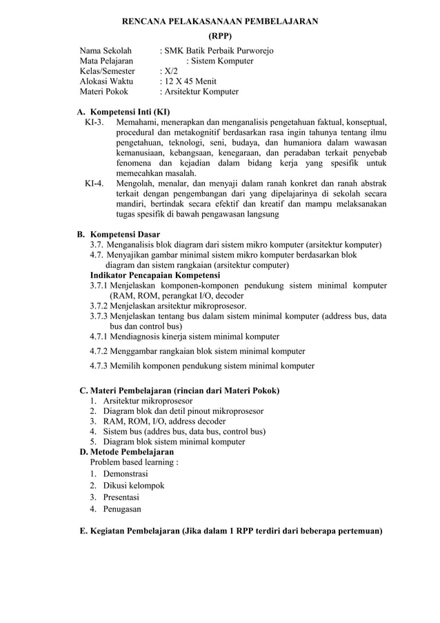 8. rpp 7 siskom 1 | PDF