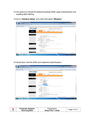 CSS Module 8 - Configuring the Wireless Access Point | PDF
