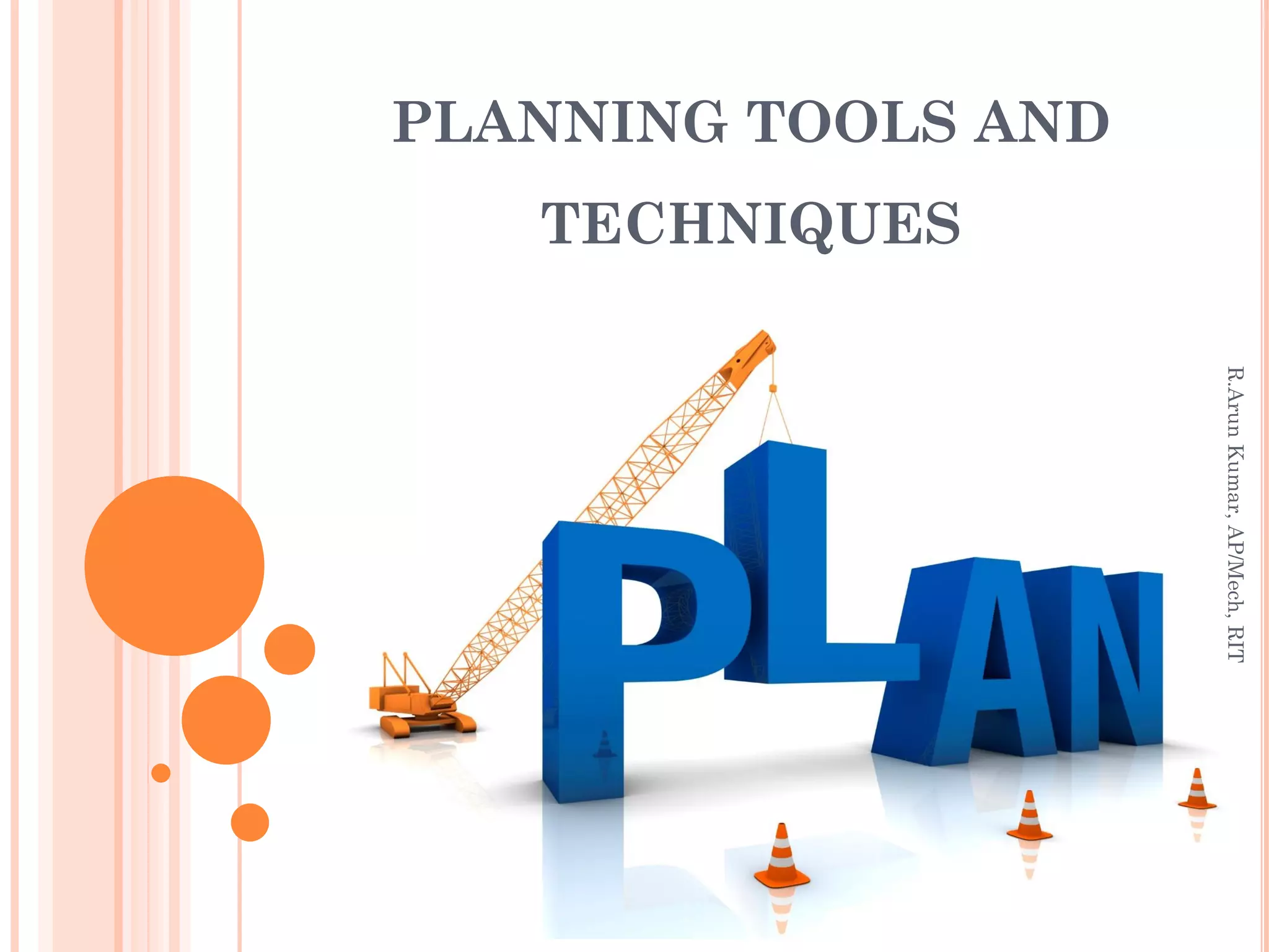 Planning tools and techniques | PDF