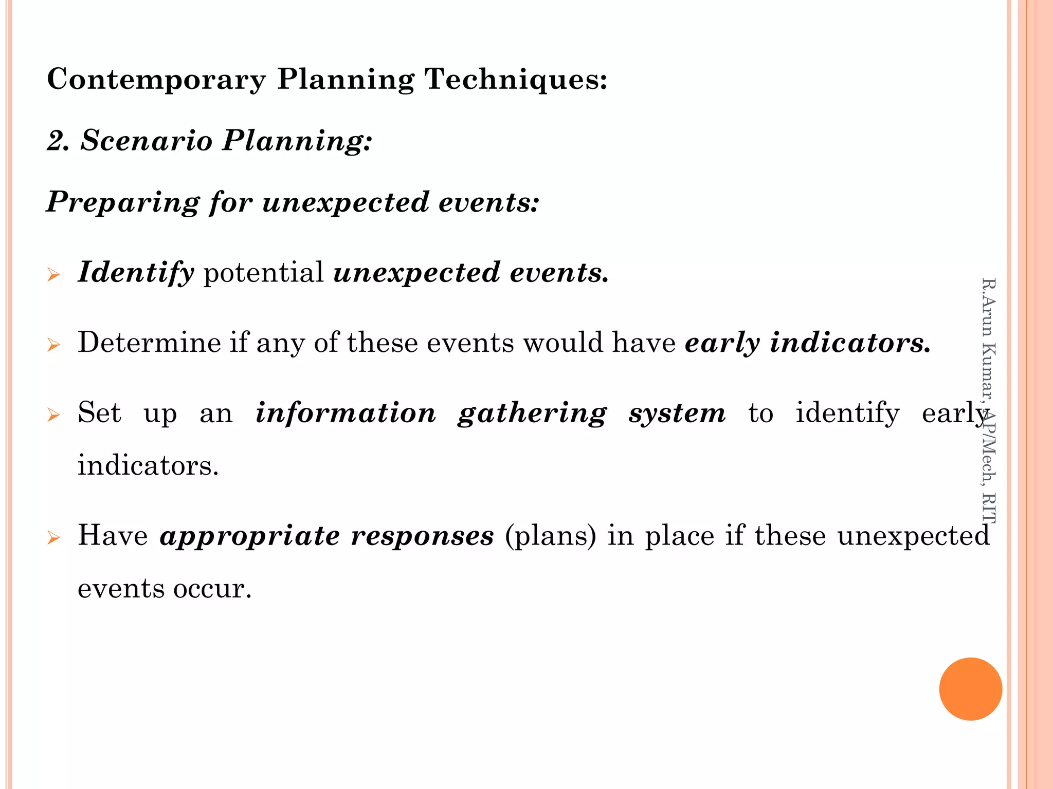 Planning tools and techniques | PDF