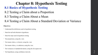 Basics of Hypothesis Testing | PPTX