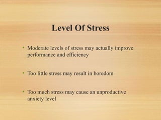 stress and its management | PPT