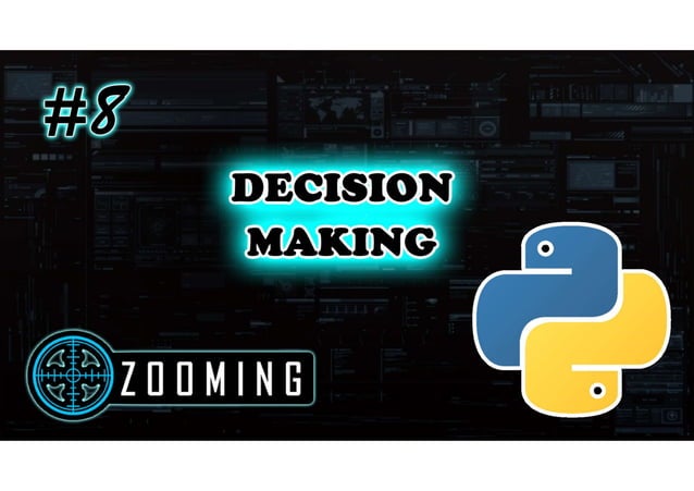 Python Decision Making | PPT