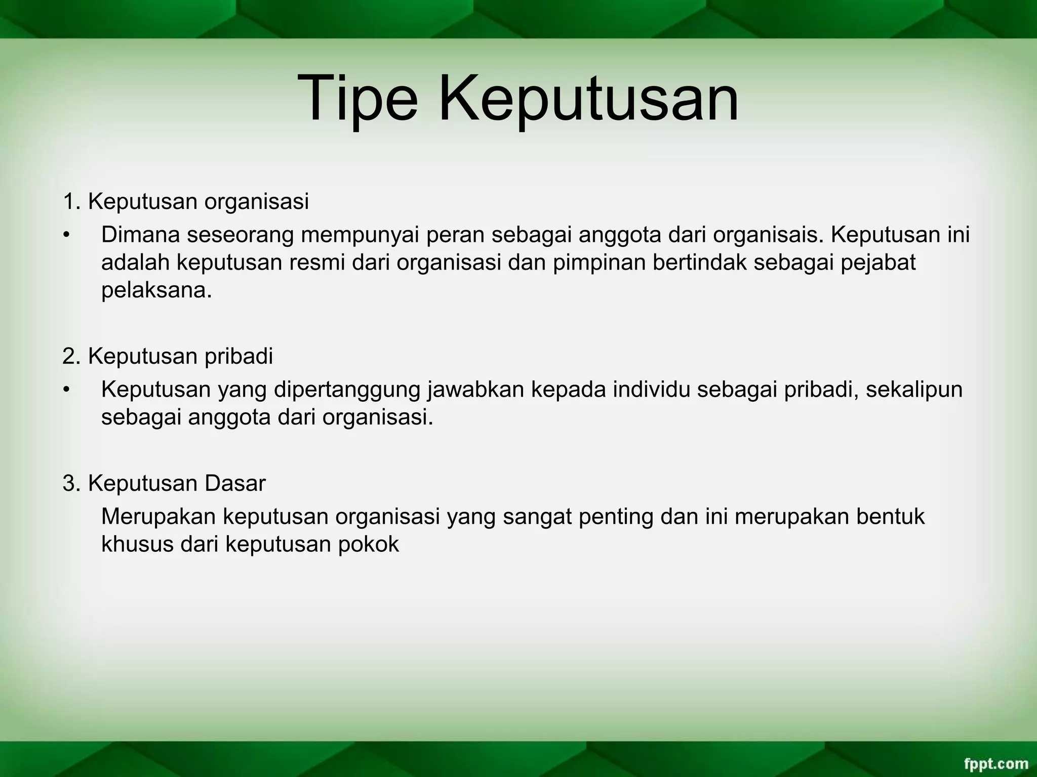 8 Pembuatan Keputusan Ppt