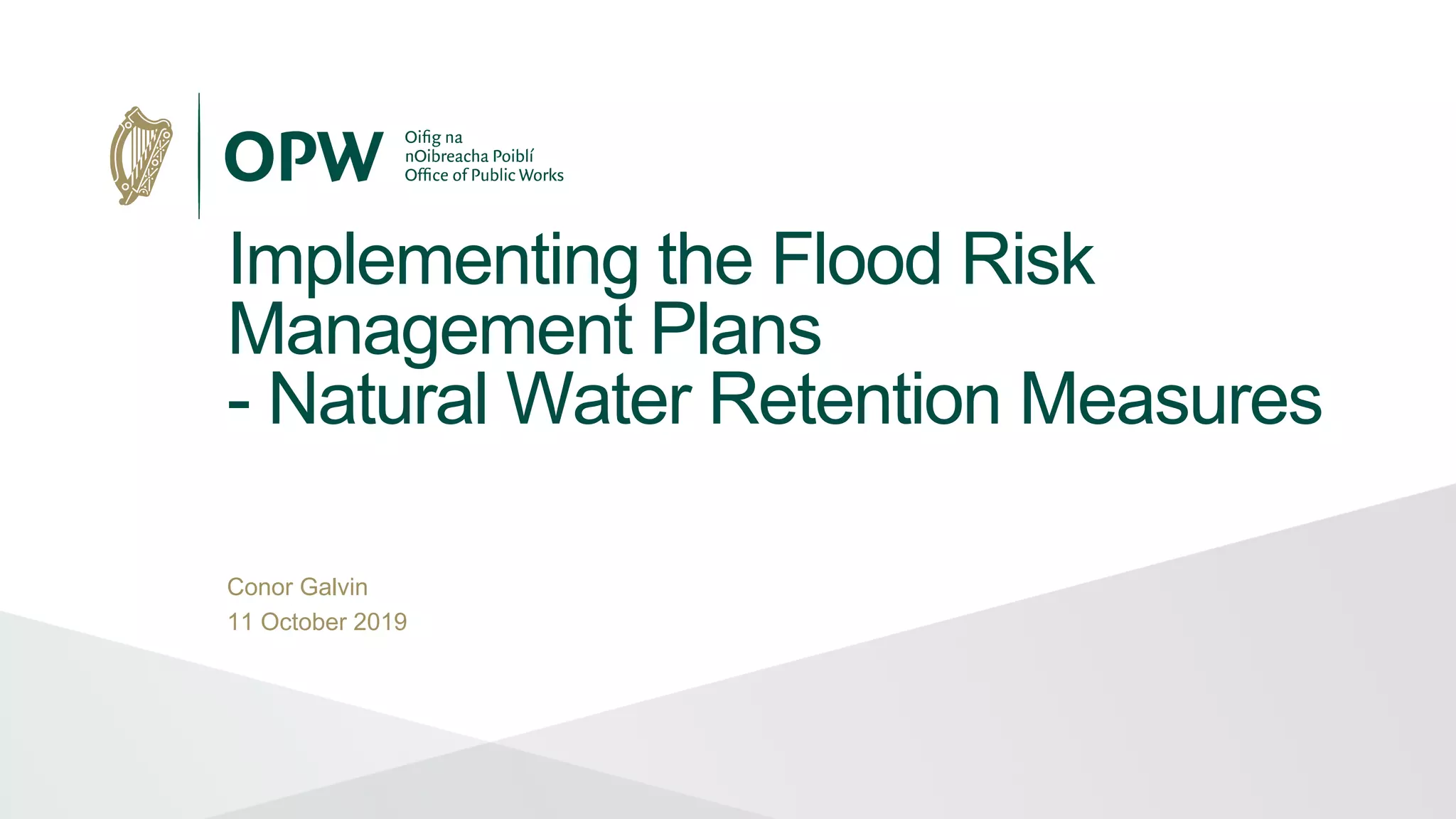 8. Implementing the Flood Risk Management Plans - Natural Water ...