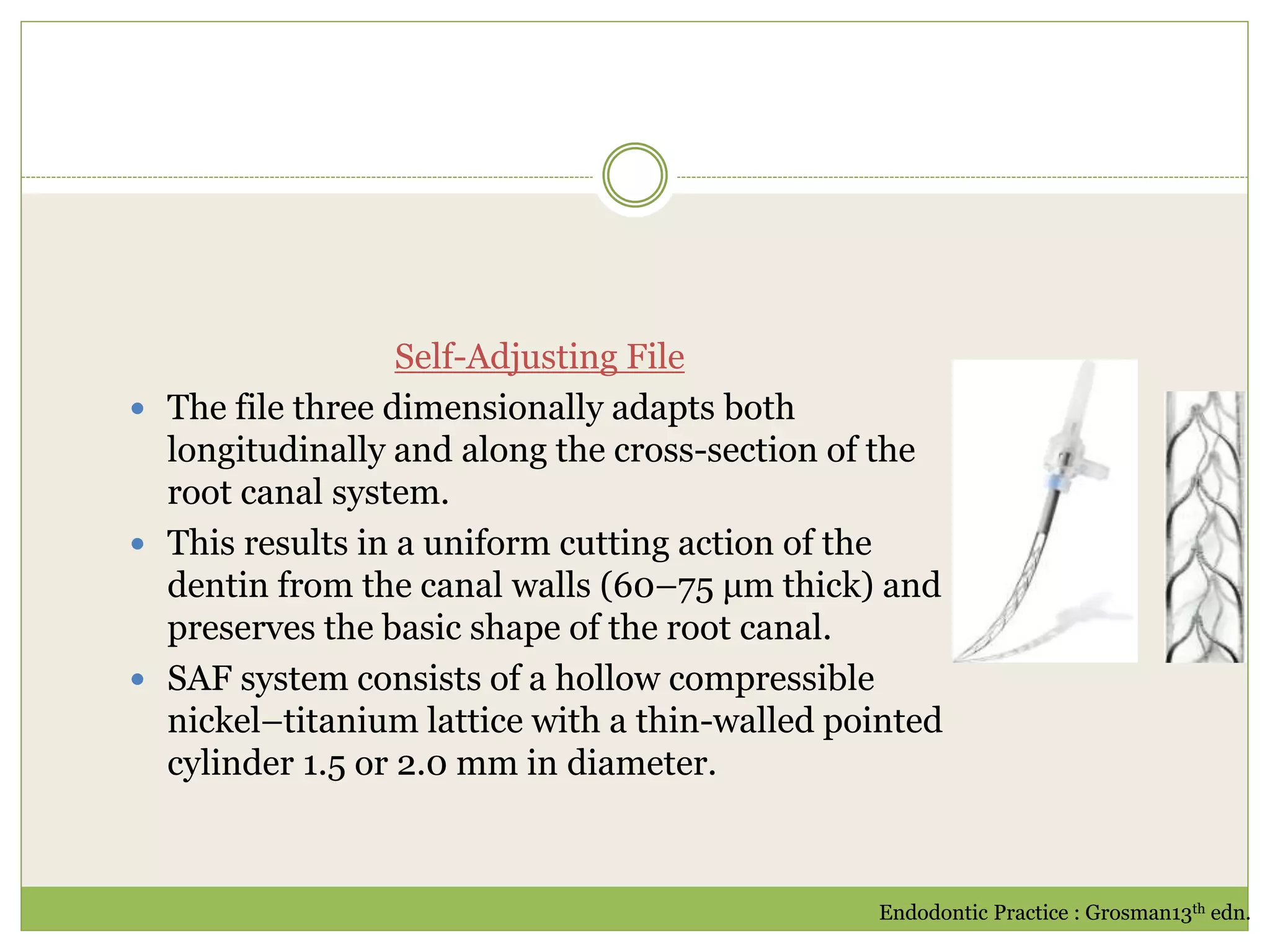 CLEANING AND SHAPING IN ENDODONTICS | PPTX