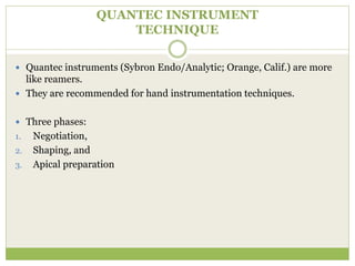 CLEANING AND SHAPING IN ENDODONTICS | PPTX