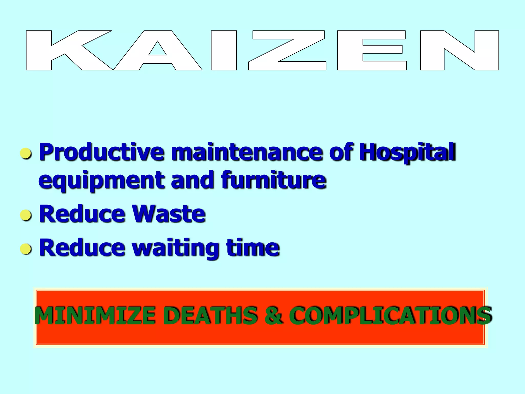 kaizen IN Health sectors | PPTX