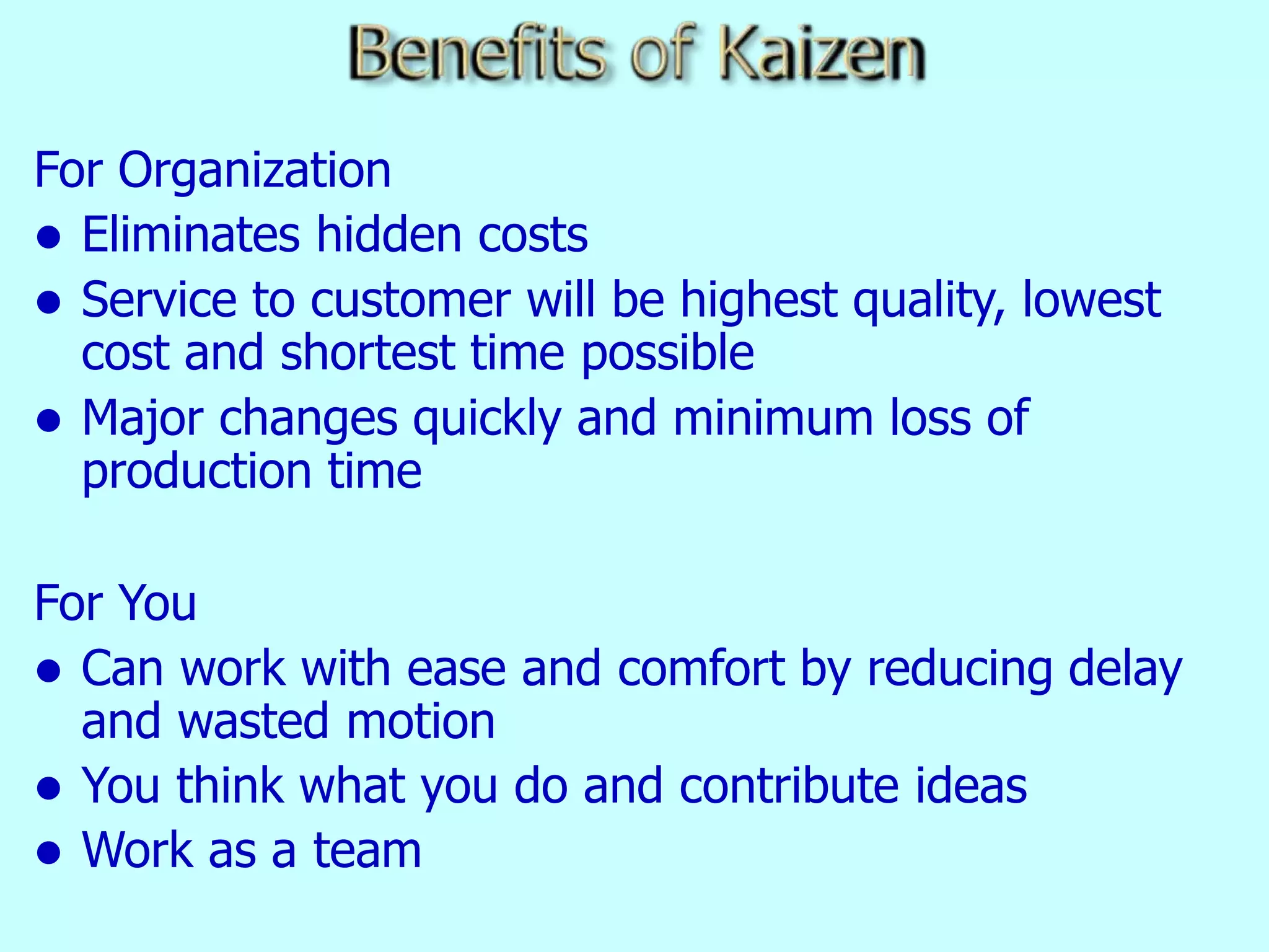 kaizen IN Health sectors | PPTX