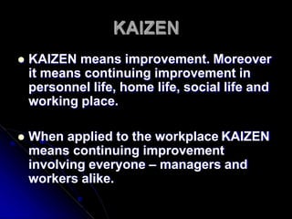 kaizen IN Health sectors | PPTX