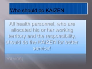 kaizen IN Health sectors | PPTX
