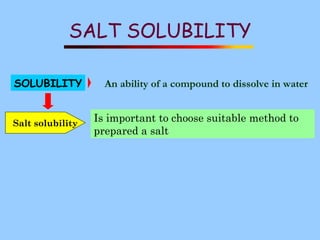 What is Salt? | PPT | Chemistry | Science