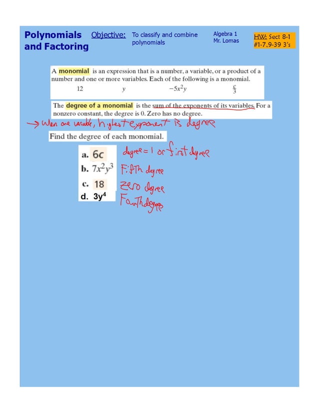 8 1 combining polynomials | PDF