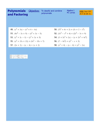 8 1 combining polynomials | PDF