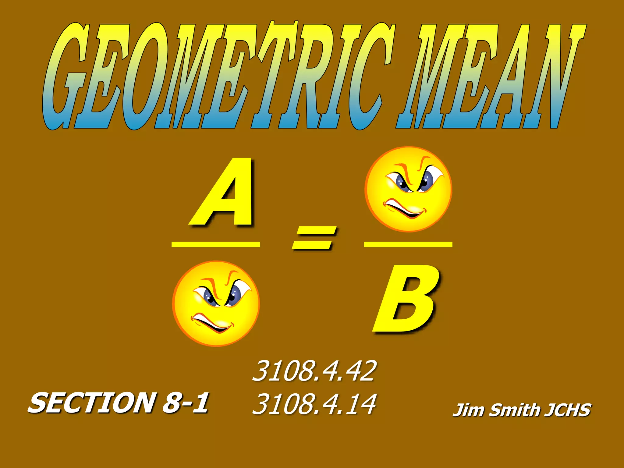 8-1 Geometric Mean.ppt