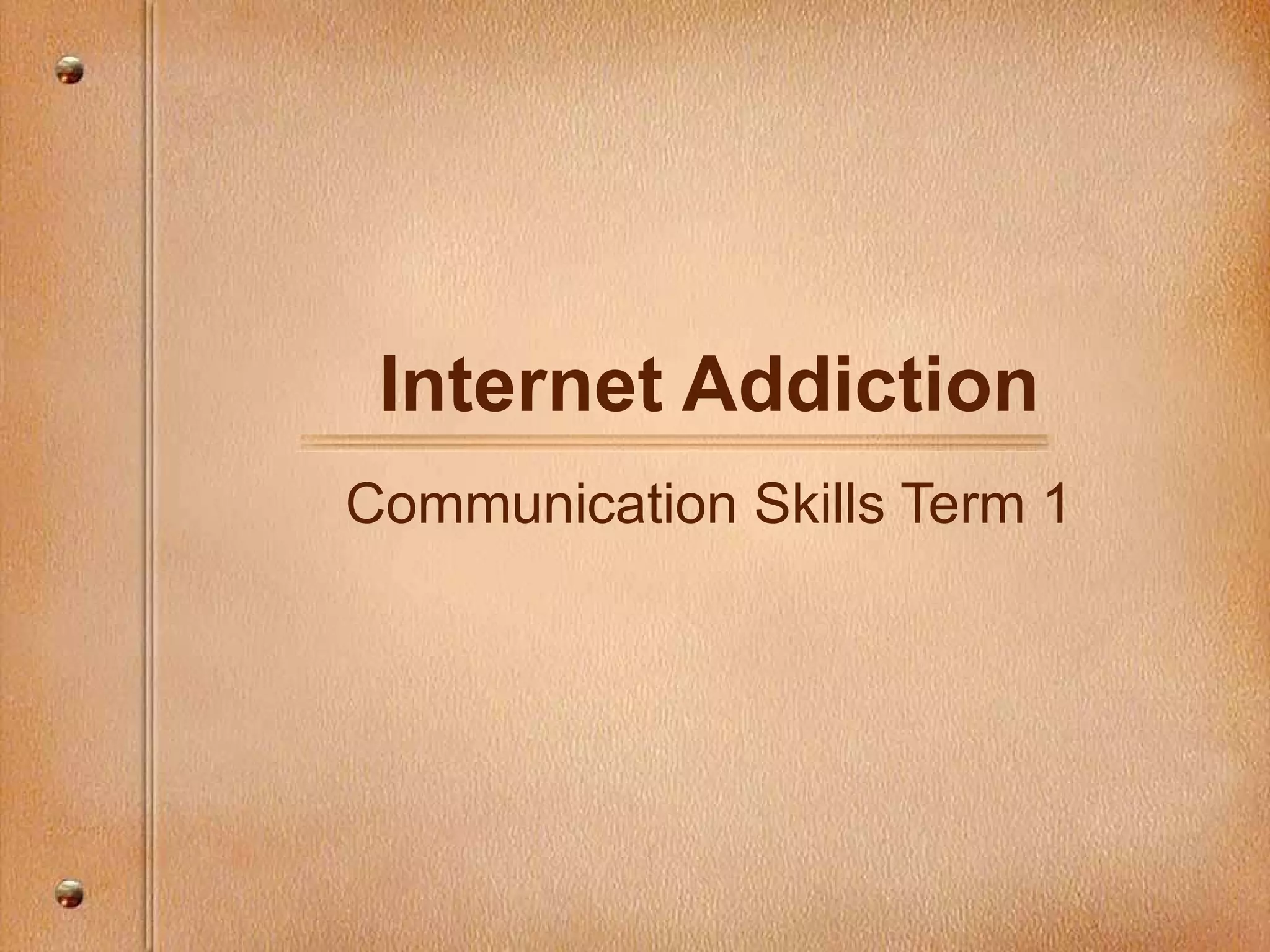 8.1 Internet Addiction Leaflet | PPT | Internet | Computing