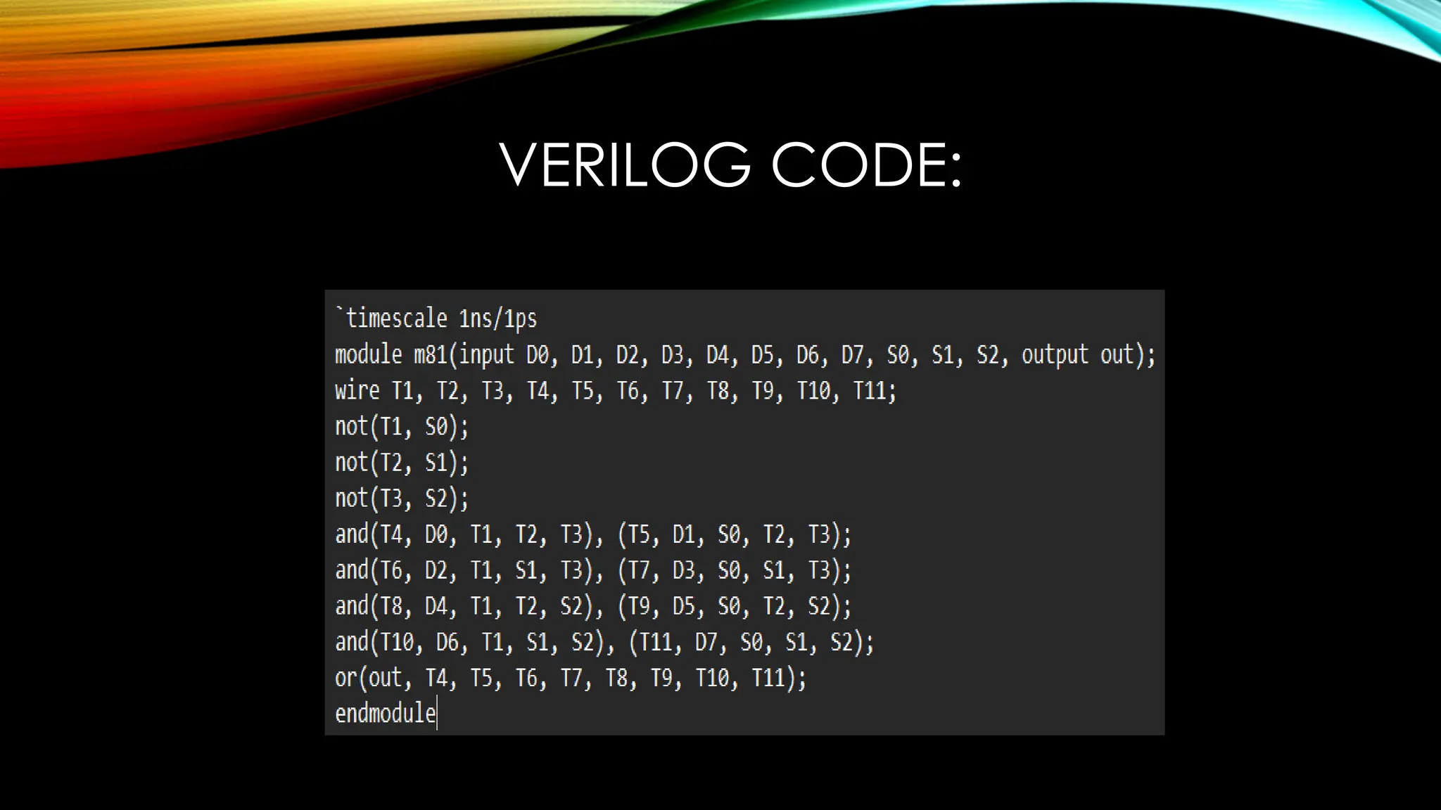 8-1 MULTIPLEXER USING VERILOG digit.pptx