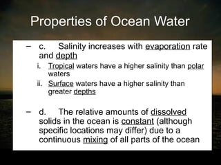 8.1 ocean properties | PPT