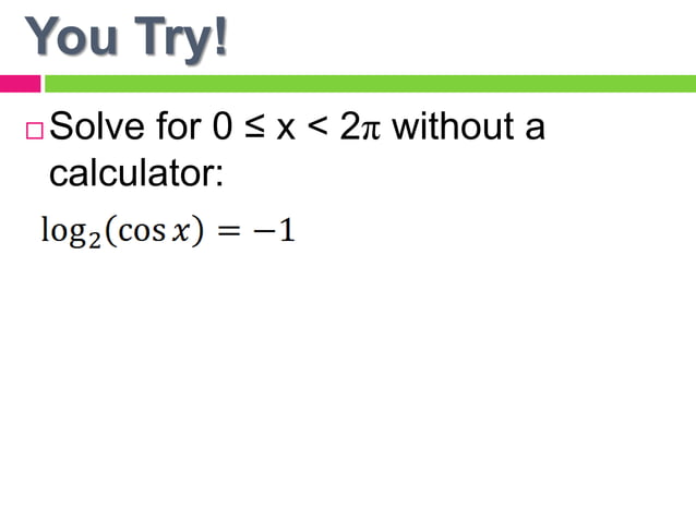 8 1 simple trig equations | PPT