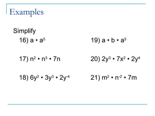 8 1 zero and negative exponents-modified | PPT