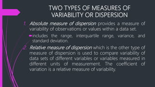 Measures of Variation | PPTX