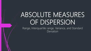 Measures of Variation | PPTX