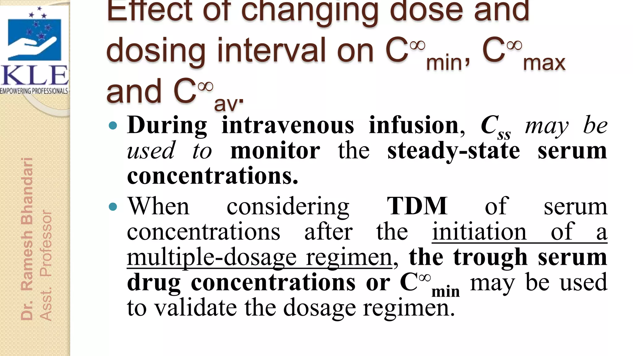 Determination of dose and dosing interval | PPTX