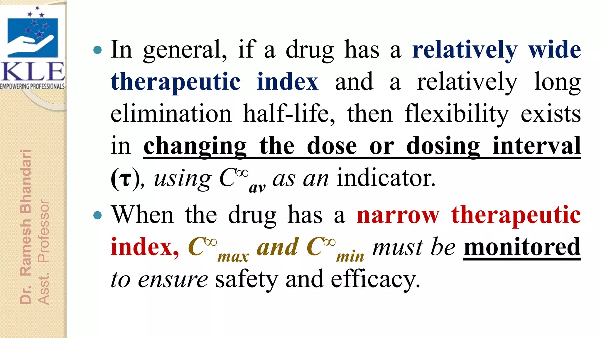 Determination of dose and dosing interval | PPTX