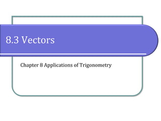 8.3 Vectors | PDF
