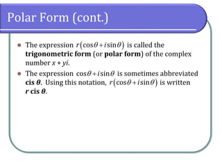 8.5 Polar Form | PDF