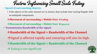 8. introduction to small scale fading | PDF | Computer Networking | Computing